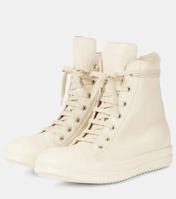 Rick Owens Leather Sneakers