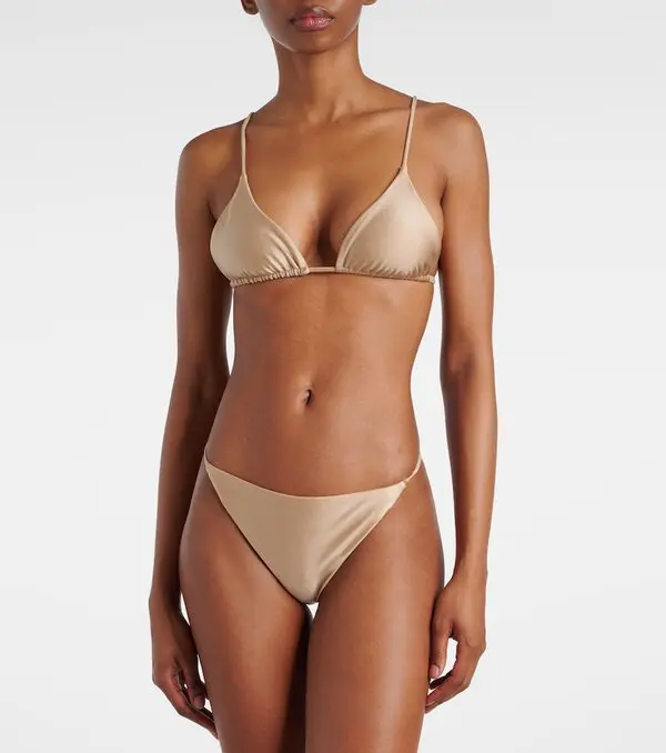 Jade Swim Bare Minimum Bikini Bottom - Beige
