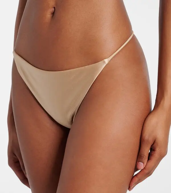 Jade Swim Bare Minimum Bikini Bottom - Beige