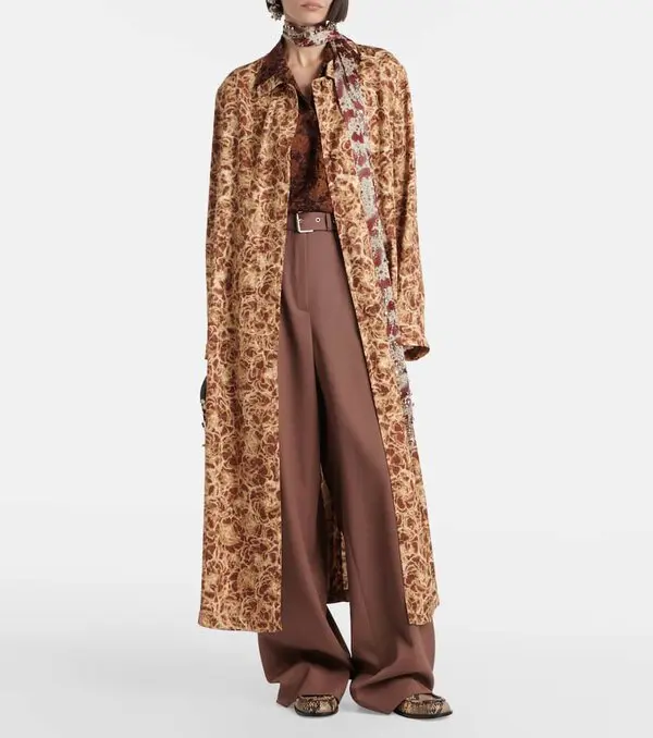 Dries Van Noten Leopard-print Coat