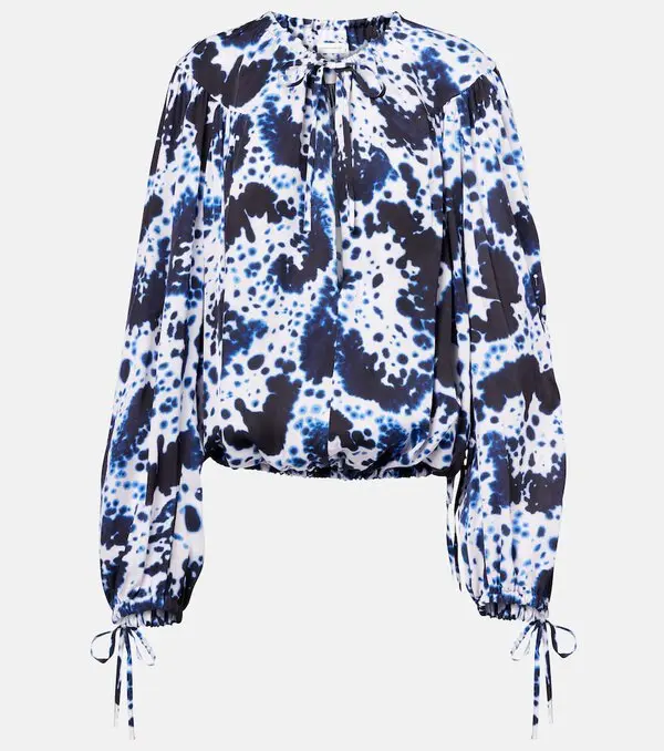 Dries Van Noten Printed Blouse - White
