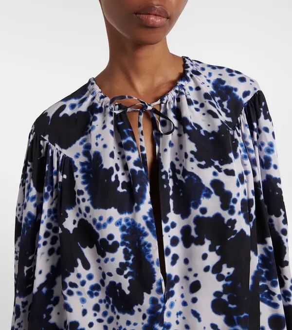 Dries Van Noten Printed Blouse - White