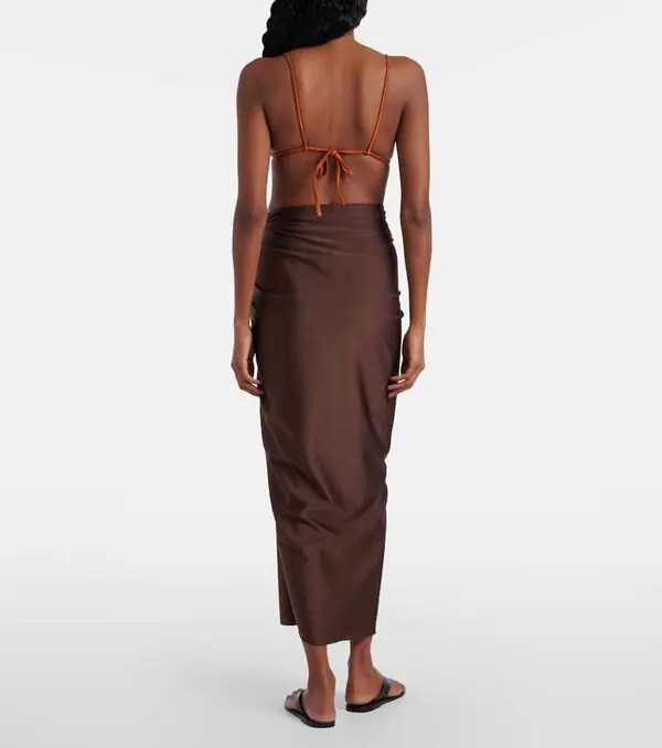 Jade Swim Nyla Beach Cover-up - Brown