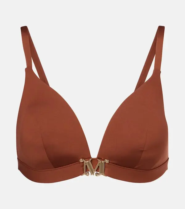 Max Mara Abelia Bikini Top - Brown