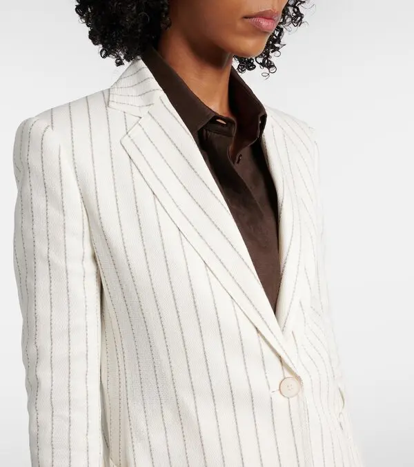Max Mara Jadi Striped Blazer - Neutrals