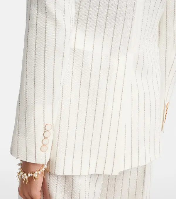 Max Mara Jadi Striped Blazer - Neutrals