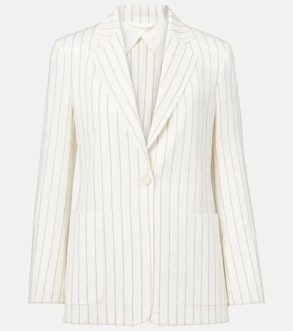Max Mara Jadi Striped Blazer - Neutrals