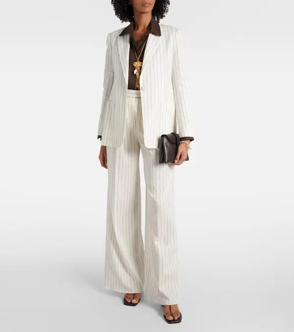 Max Mara Jadi Striped Blazer - Neutrals