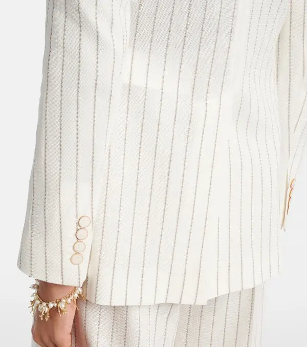 Max Mara Jadi Striped Blazer - Neutrals