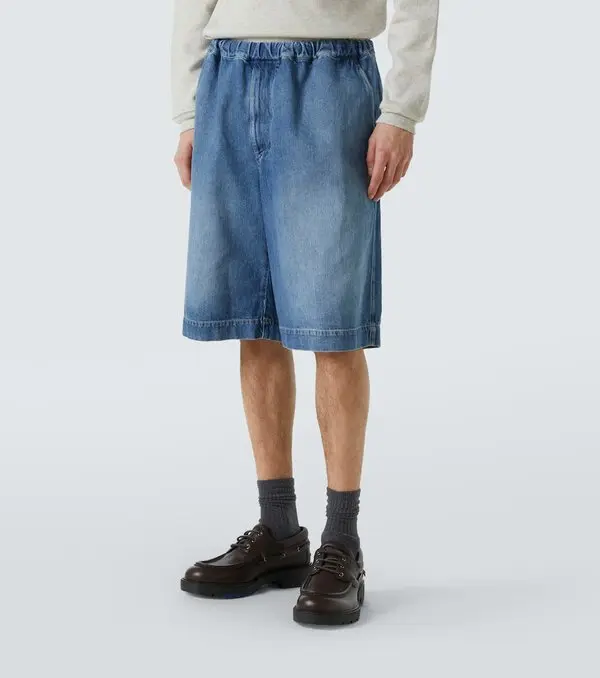 Plan C Denim Bermuda Shorts