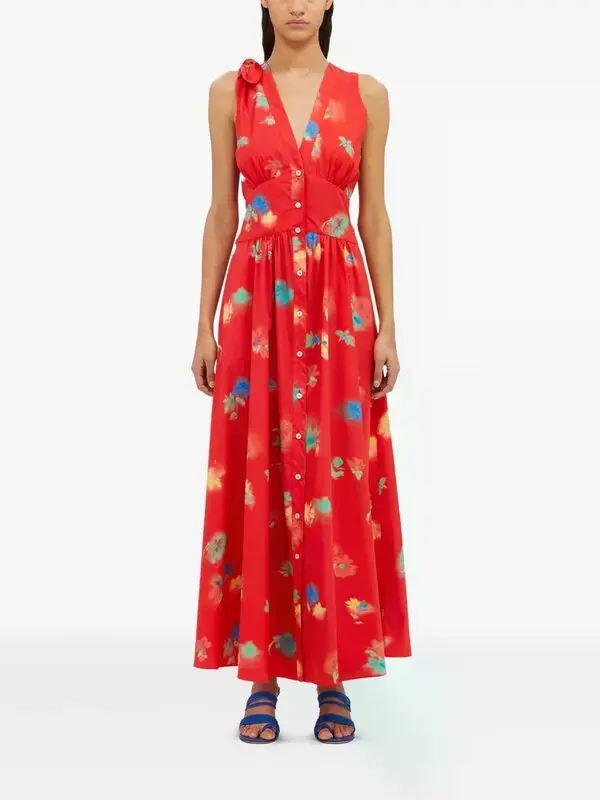 MSGM Printed Maxi Dress