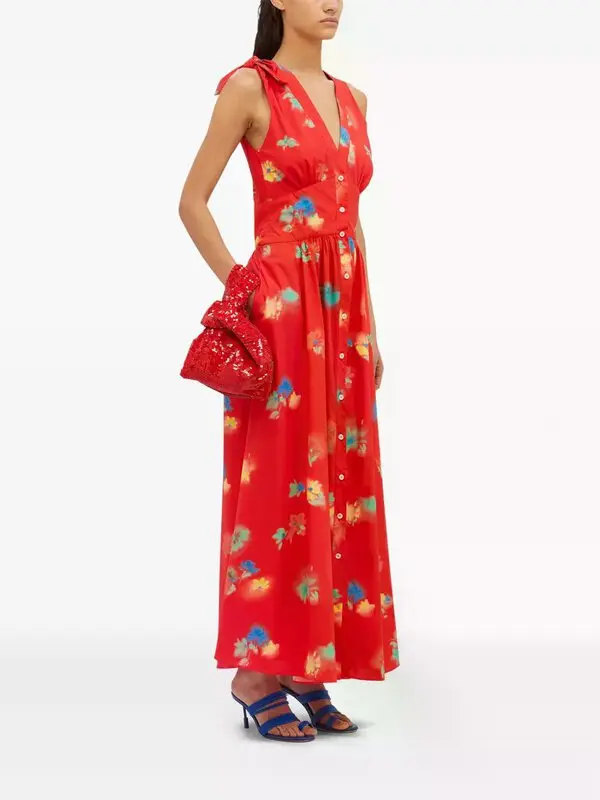 MSGM Printed Maxi Dress