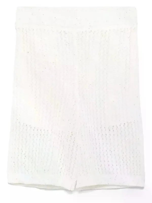 Peserico Knitted Shorts - White