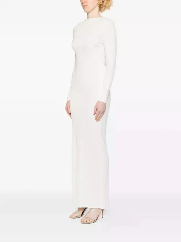 SELF-PORTRAIT Gathered Jersey Maxi Dress