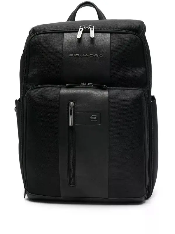 PIQUADRO Logo-lettering Backpack - Black