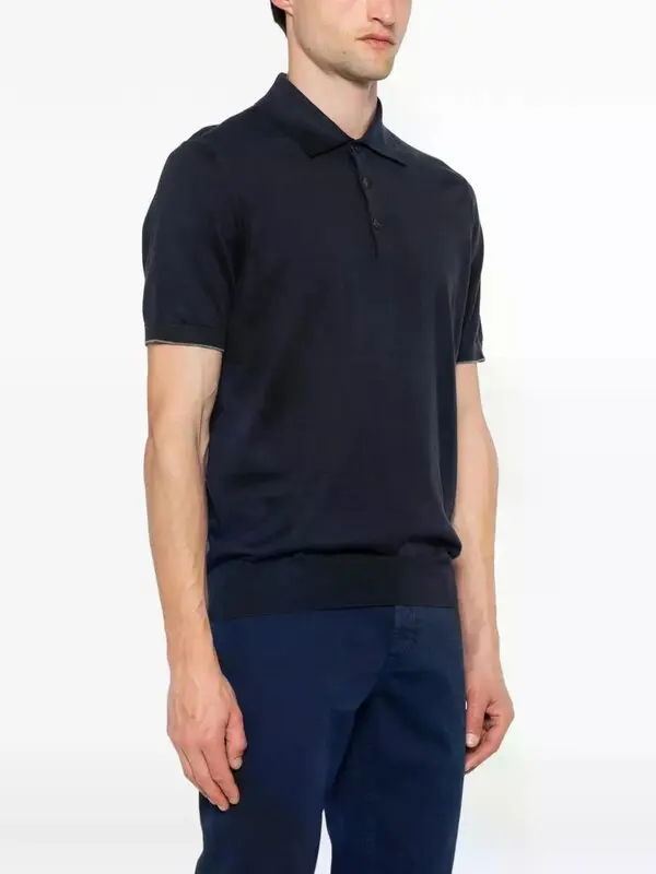 Brunello Cucinelli Cotton Polo Shirt - Blue