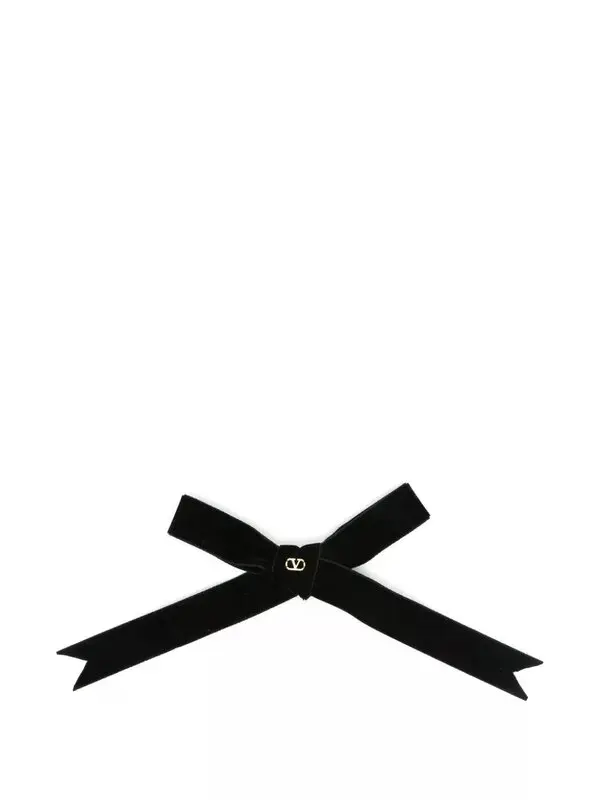 Valentino Garavani Velvet Hair Bow - Black