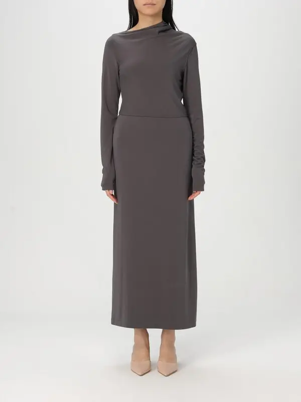 toteme grey dress Draped Knit Dress main image 0