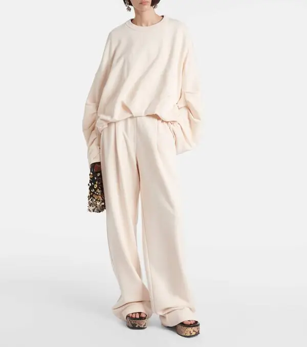 Dries Van Noten Cotton Jersey Sweatpants - Grey