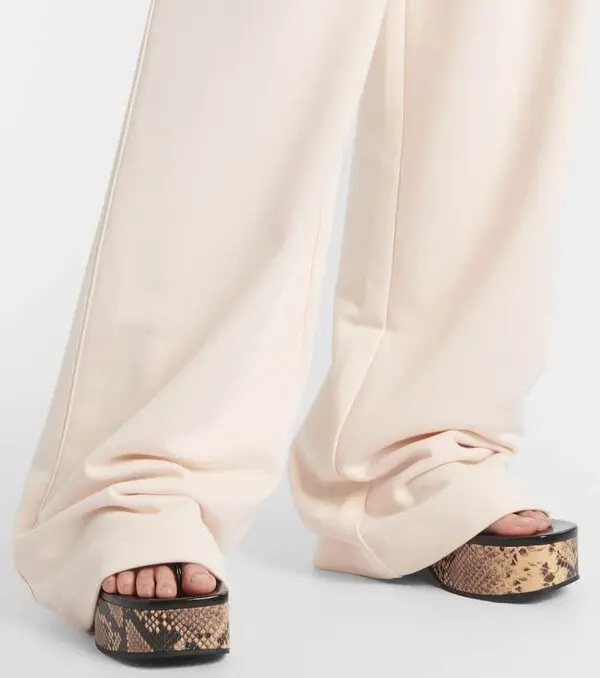 Dries Van Noten Cotton Jersey Sweatpants - Grey