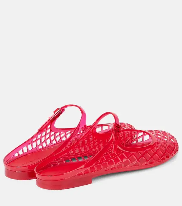 Tory Burch Mellow Mary Jane Mules - Red