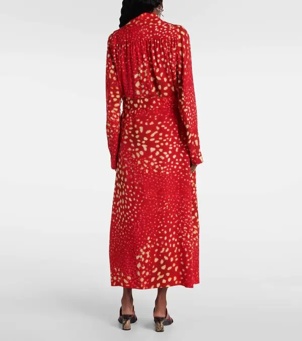 Dries Van Noten Printed Viscose Coat