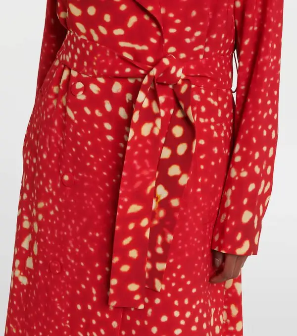 Dries Van Noten Printed Viscose Coat