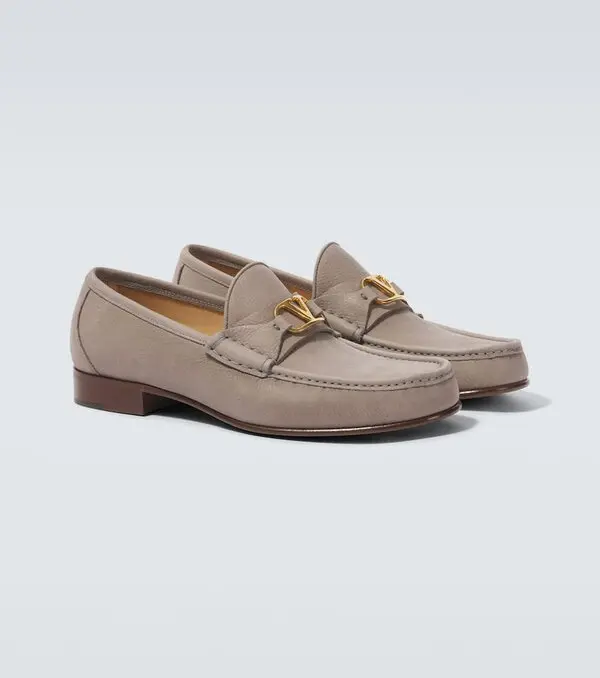 Valentino Garavani Vlogo Leather Loafers
