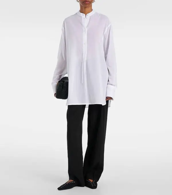 TOTEME Oversized Cotton Voile Shirt