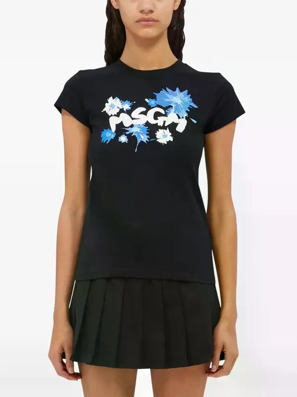 MSGM Logo-print T-shirt