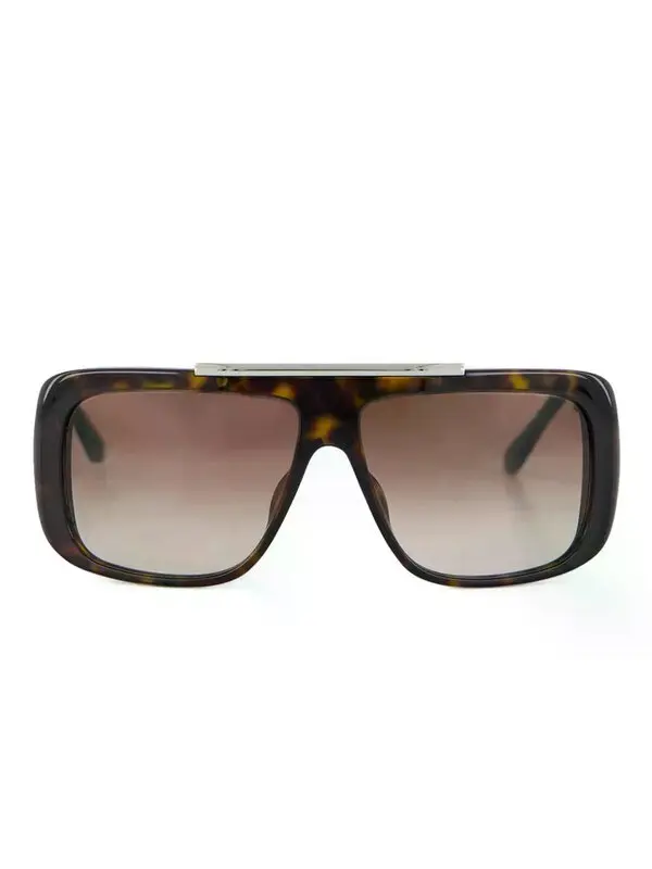 Alexander McQueen Oversized Sunglasses - Brown