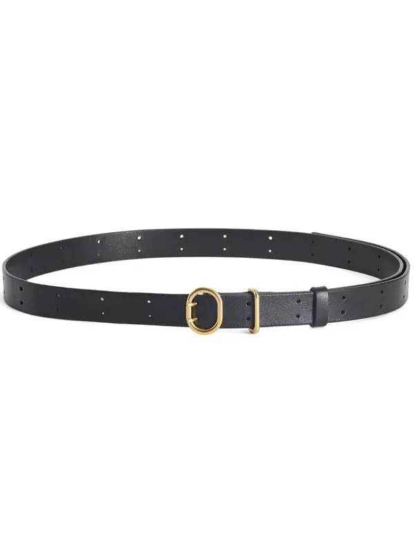 JIL SANDER Leather Belt - Black