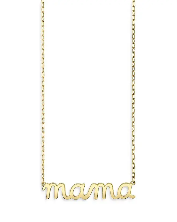 SYDNEY EVAN 14k Yellow Mama Pendant Necklace - Gold