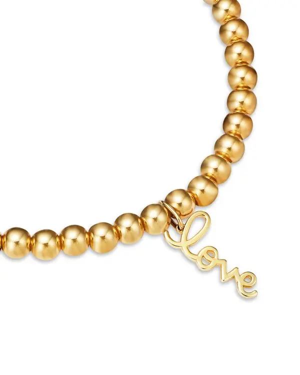 SYDNEY EVAN 14k Yellow Beaded Bracelet - Gold