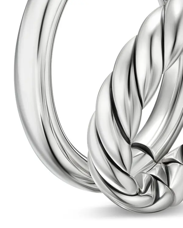 David Yurman Dy Mercer Two Row Ring 8mm - Silver