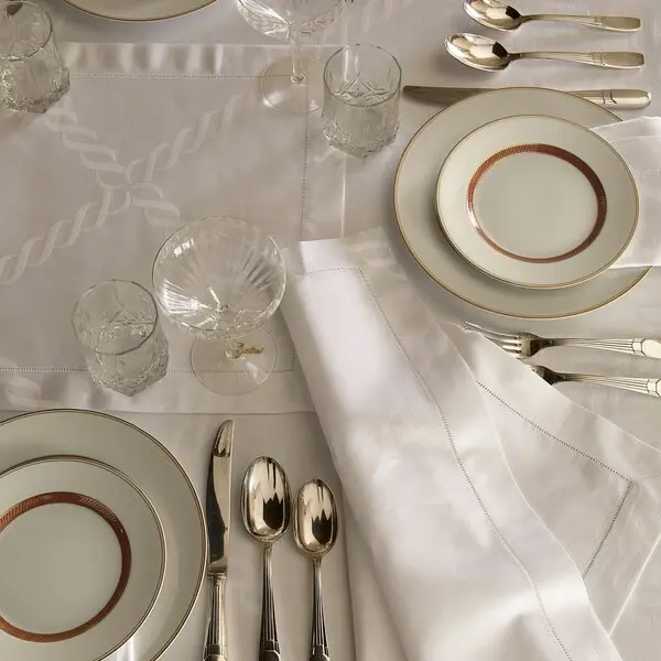 PRATESI Ori Treccia Round Tablecloth, 90