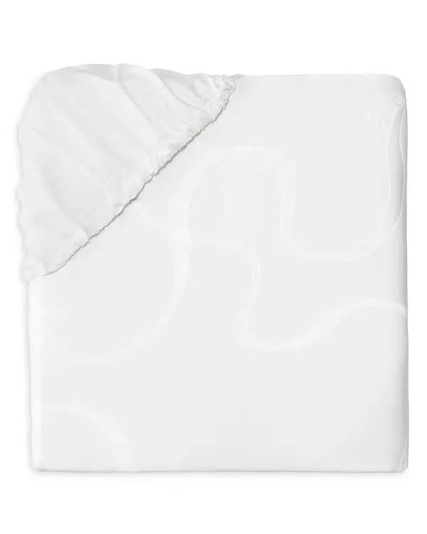 PRATESI Vittoria Bottom Fitted Sheet, Twin - White