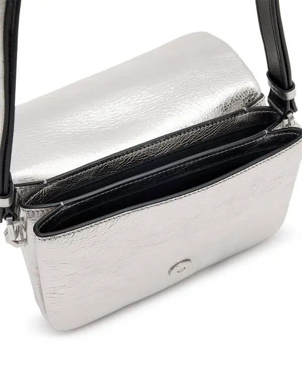 ALLSAINTS Jupiter Metallic Crossbody - Silver