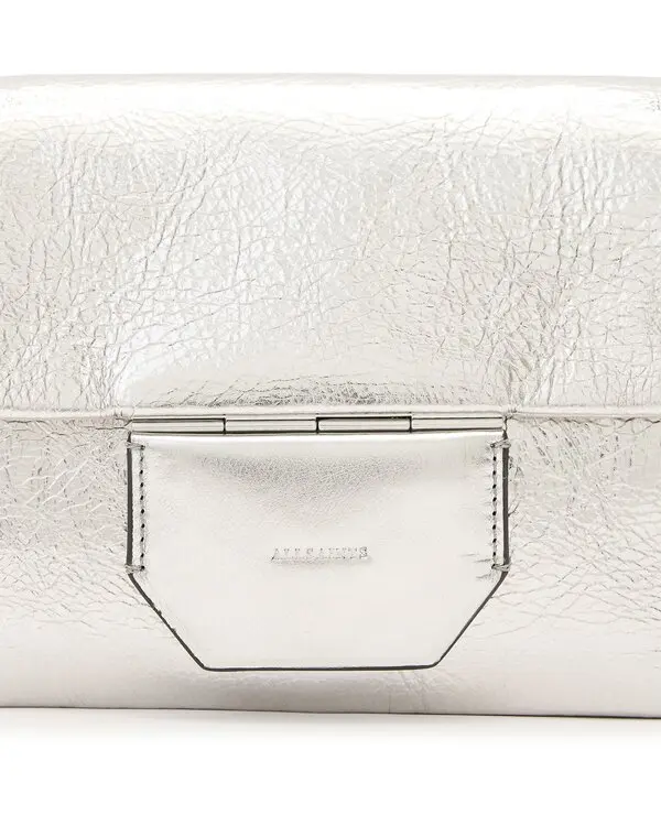 ALLSAINTS Jupiter Metallic Crossbody - Silver