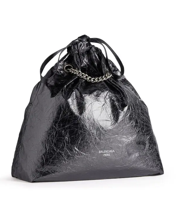Balenciaga Metallized Crush Tote Bag