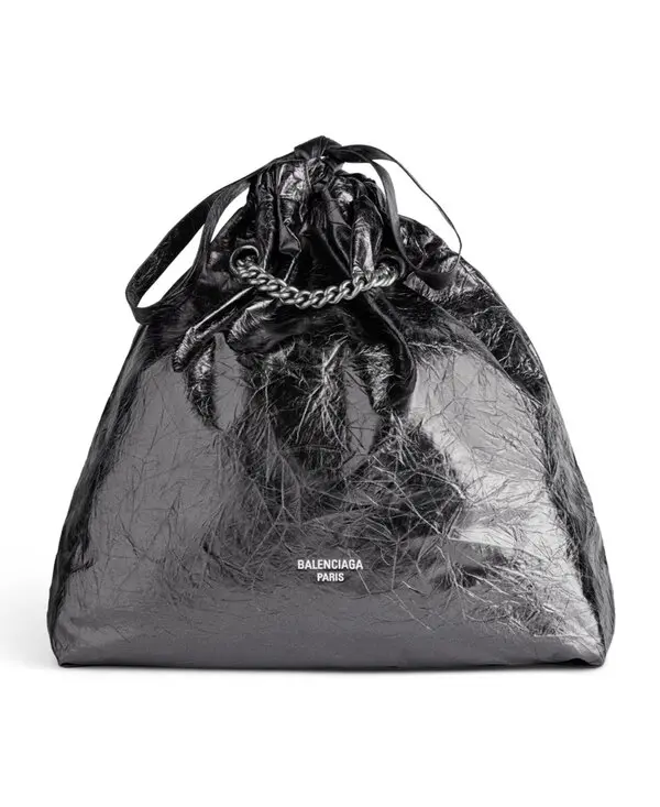 Balenciaga Metallized Crush Tote Bag
