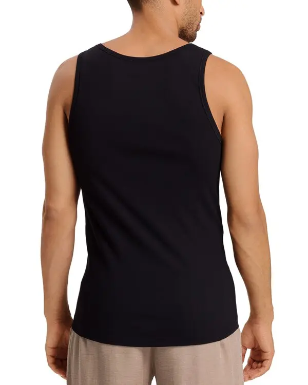 Hanro Essentials Cotton Blend Tank Top - Black