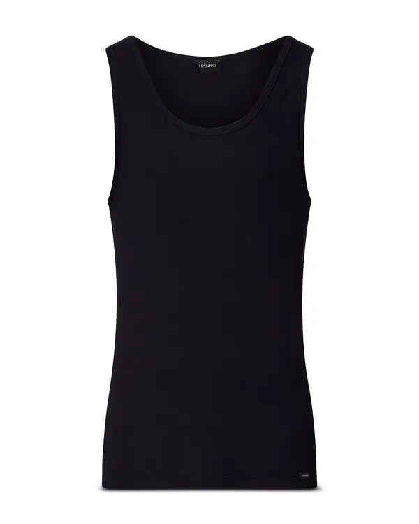 Hanro Essentials Cotton Blend Tank Top - Black