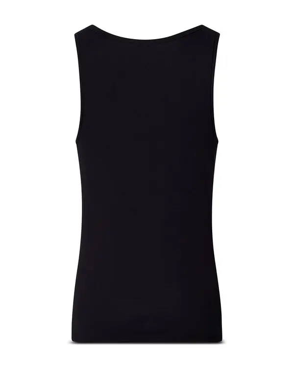 Hanro Essentials Cotton Blend Tank Top - Black