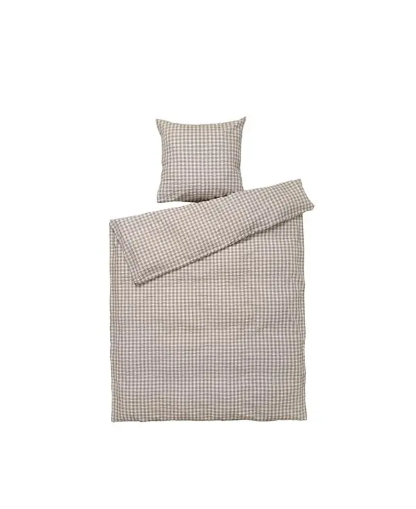 JUNA Baek & Bolge Duvet Cover Set - Grey/birch