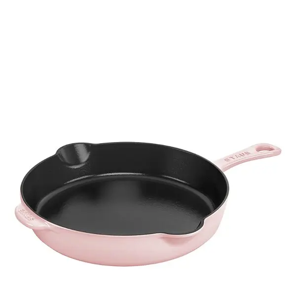 STAUB Enameled Cast Iron 8.5 Traditional Deep Skillet - Peony