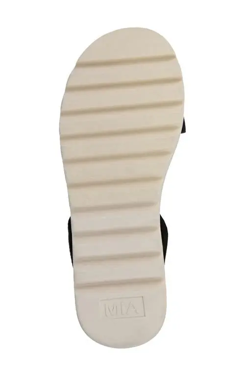 Mia Olany Platform Wedge Ankle Strap Sandal