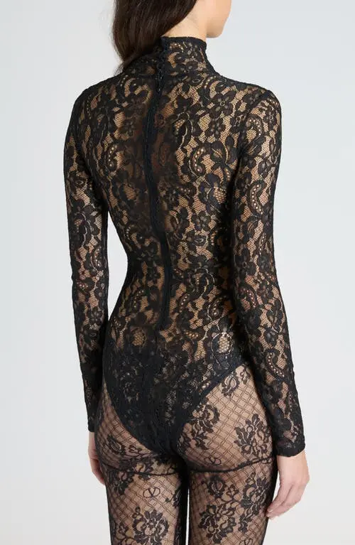 Valentino Garavani Sheer Lace Bodysuit