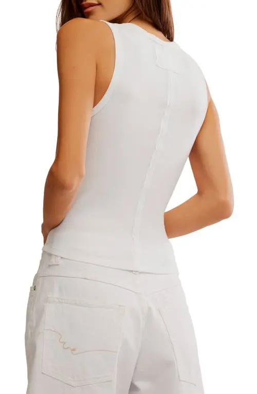 Free People Neria Rib Tank - Ivory