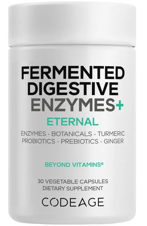 CODEAGE Fermented Digestive Enzymes, Probiotics, Prebiotics - White